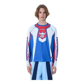 Awake NY Mesh Jersey Racer - - Tops - Herren - Blau - 2XL