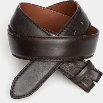 Reptiles House Aura- Kalbsleder Gürtel - Schokolade