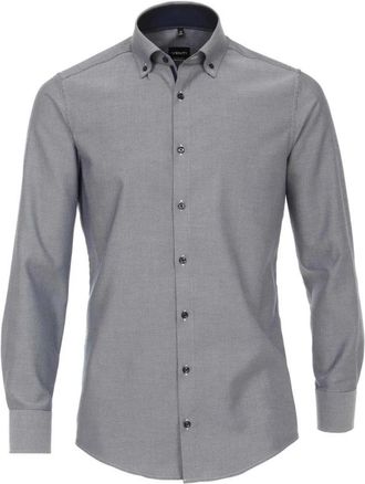 Venti Blau Casual Langarmhemd f&uuml;r Herren - - Shirts - Herren - Blau - S