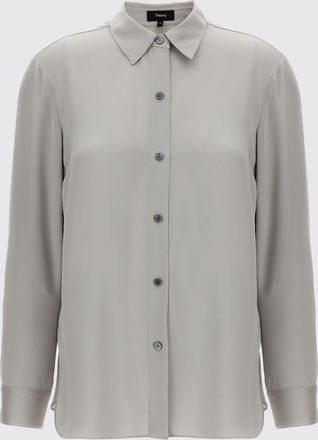 Theory Hemdbluse THEORY Damen Farbe Silber