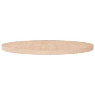 vidaXL Dessus de table rond &Oslash;90x4 cm Bois de ch&ecirc;ne massif non trait&eacute; Vidaxl