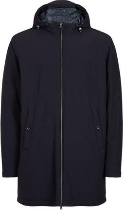 Herno Parka mi-longue &agrave; capuche zipp&eacute;e