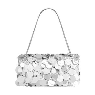 Paco Rabanne Femme, Sacs, Gris, Taille: ONE Size Sparkle Baguette Bag