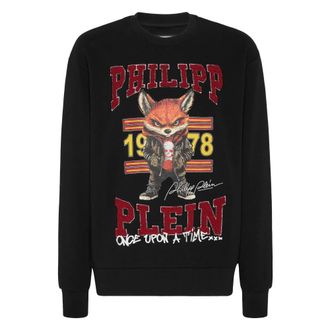 Philipp Plein Rundhals-Sweatshirt College Animals - - Sweatshirts & Hoodies - Herren - Schwarzk - M