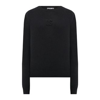 Dolce & Gabbana Rundhals-Seidenpullover - - Knitwear - Herren - Schwarzk - M