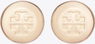 Tory Burch Round Icon Stud Earrings