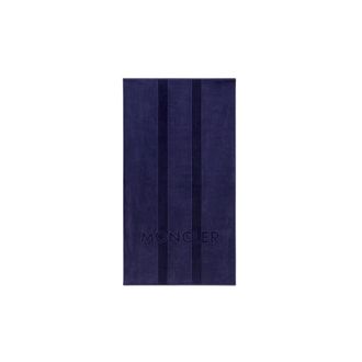Moncler Pre-owned Logo Beach Towel - - Pre-owned - Herren - Blau - ONE SIZE