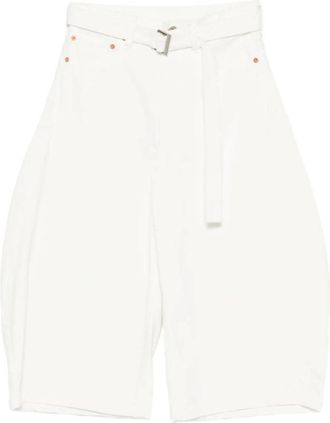 sacai Femme, Shorts, Blanc, Taille: 36 FR Denim Pants