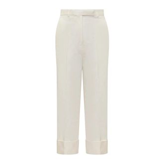 Thom Browne High Waist Hose - - Trousers - Damen - Wei&szlig; - L