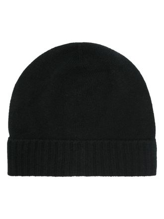 Le Kasha bonnet en maille fine - Noir