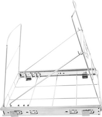 Garneck &Eacute;tag&egrave;re Coulissante sous &Eacute;vier R&eacute;glable Inoxydable pour Poubelle de Cuisine Support Coulissant pour Rangement Pratique et sous Cabinet