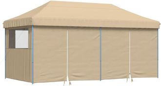 vidaXL Vidaxl - Tente de r&eacute;ception pliable escamotable avec 4 parois lat&eacute;rales