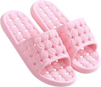 Beaupretty Pantoufles Perc&eacute;es Imperm&eacute;ables pour Int&eacute;rieur Sandales de Massage D&Eacute;t&eacute; Ouvertes Taille 40-41 Couleur Rose L&eacute;g&egrave;res et Drainantes pour Maison et D&eacute;tent