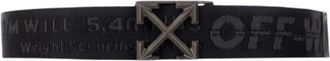 Off-white Homme, Accessoires, Noir, Taille: ONE Size Tape Belt Arrow 38mm