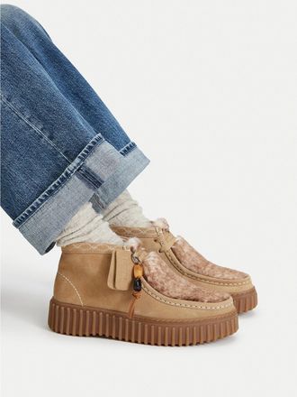 Clarks Schn&uuml;rschuhe Clarks Torhill Moss 26329429 Hellbeige
