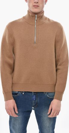 Bottega Veneta Halbzip-Pullover aus Kaschmirmischung Bottega Veneta