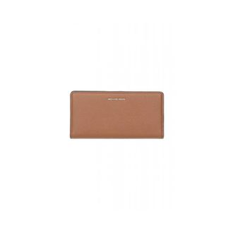 Michael Kors Bryant Large Geldb&ouml;rse mit Druckknopf aus genarbtem Leder - - Accessories - Damen - Braun - ONE SIZE