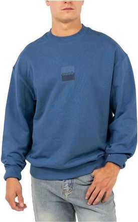 HUGO BOSS Hugo - Sweatshirt f&uuml;r Herren, &Uuml;berschnittene Schulter, Regul&auml;r (Mittelblau)