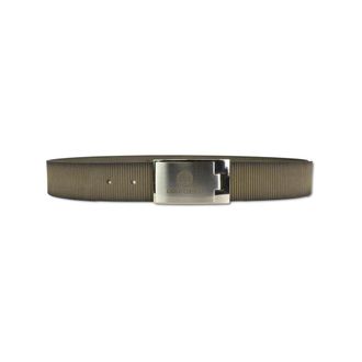 Carlo Colucci Groove Embossed Belt - - Accessories - Herren - Beige - 115 CM