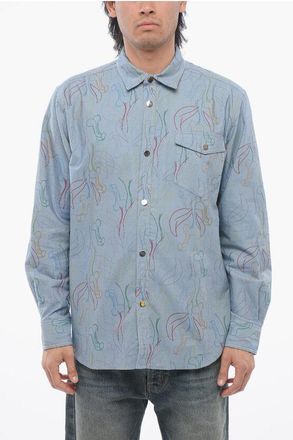 Viktor & Rolf Printed Twill Cotton Shirt with Breast-pocket size L