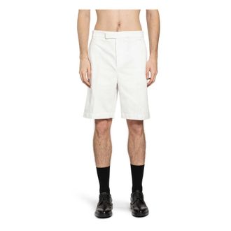 Thom Browne Homme, Shorts, Blanc, Taille: L Packable S/C avec Poches &agrave; Rabat