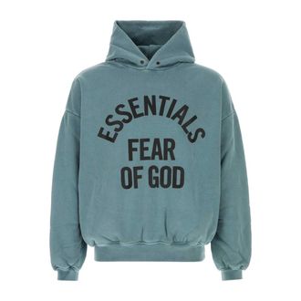 Fear of God Homme, Sweatshirts et sweats &agrave; capuche, Bleu, Taille: M Air force cotton oversize sweatshirt