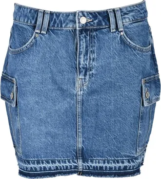 Guess Femme, Jupes, Bleu, Taille: W25 Mini Jupe en Jean