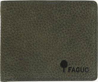 Faguo Porte-monnaie en cuir kaki