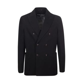 Circolo 1901 Schwarze Jacke mit steigendem Revers - - Jackets - Herren - Schwarzk - XL