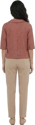 Dolce & Gabbana Womens Pink Silk Biker Jacket Clothing