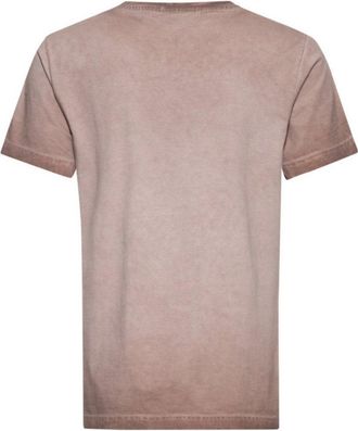 King Kerosin Print-Shirt Ride more worry less Oilwash brown Oilwash