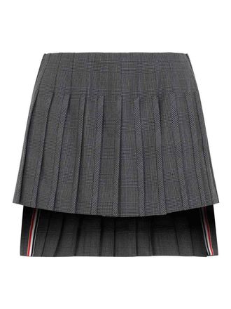 Thom Browne Mini Jupe - Gris Fonc&eacute;