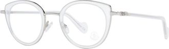 Moncler Wei&szlig;e Cat-Eye-Metallbrillen - - Accessories - Damen - Wei&szlig; - ONE SIZE
