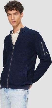 s.Oliver Cardigan Strickjacke Strickjacke mit Flammgarnstruktur und Stehkragen
