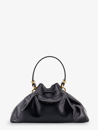 Jimmy Choo London Womens Shoulder Bag Cinch Small Leather Black