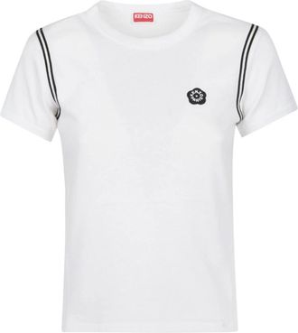 Kenzo Femme, Tops, Blanc, Taille: 36 FR Gots Boke Flower 2.0 Classic T-Shirt
