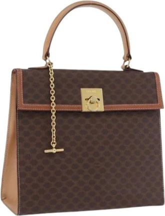 Celine Pre-owned Sac bandouli&egrave;re Macadam - Femme - Pre-owned - Brun - Taille: ONE Size