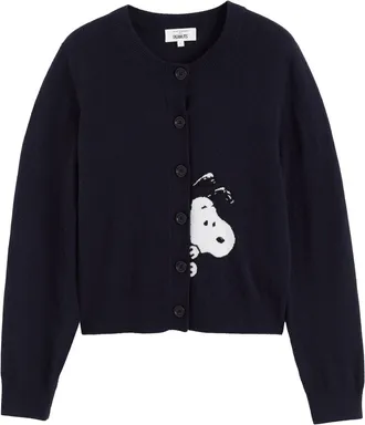 Chinti and Parker Strickjacke Sneeky Snoopy