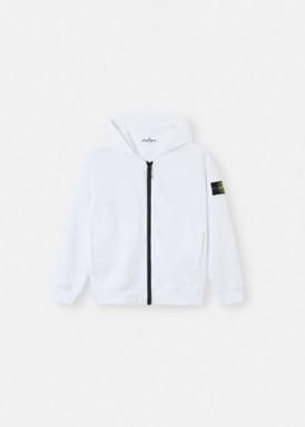 Stone Island Boys Hooded Cotton Sweatshirt Navy Hoods & Sweatshirts