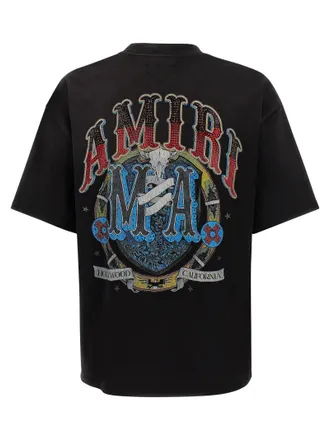 Amiri Crystal Hollywood T-Shirt - Black