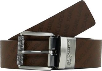 Karl Lagerfeld Karl Lagerfeld Jeans, Homme, Ceinture R&eacute;versible Grav&eacute;e, Brun, 100
