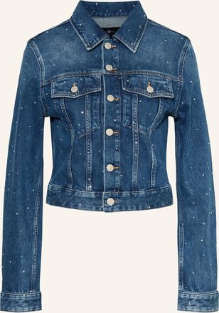 7 For All Mankind Jeansjacke Mit Schmucksteinen blau