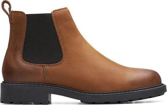 Clarks Orinoco2 Lane Womens Chelsea Boots 37 EU Brown Snuff Nubuck