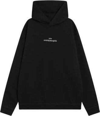 Maison Margiela Homme, Sweatshirts et sweats à capuche, Noir, Taille: M Pulls élégants avec Détail Felpa