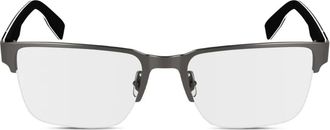 Lacoste lunettes de vue à monture demi-cerclée - Gris
