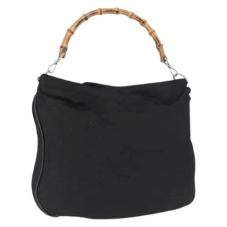 Gucci Pre-owned Nylon Handbag - - Pre-owned - Damen - Schwarzk - ONE SIZE