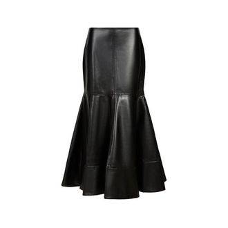 A.W.A.K.E. Jupe &eacute;vas&eacute;e effet cuir