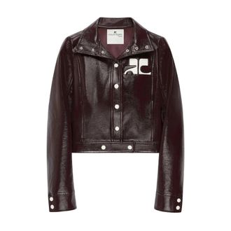 Courr&egrave;ges Vinyl Reedition Jacke - - Jackets - Damen - Braun - S