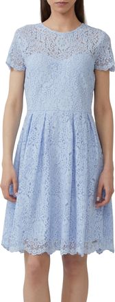 QS by s.Oliver Tailliertes Spitzenkleid