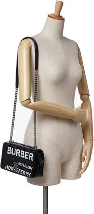 Burberry Hobo Bags - Small Patent Horseferry Lola Crossbody - Gr. unisize - in Schwarz - f&uuml;r Damen